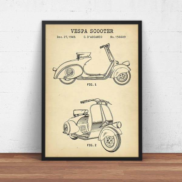 Scooter Art - Etsy