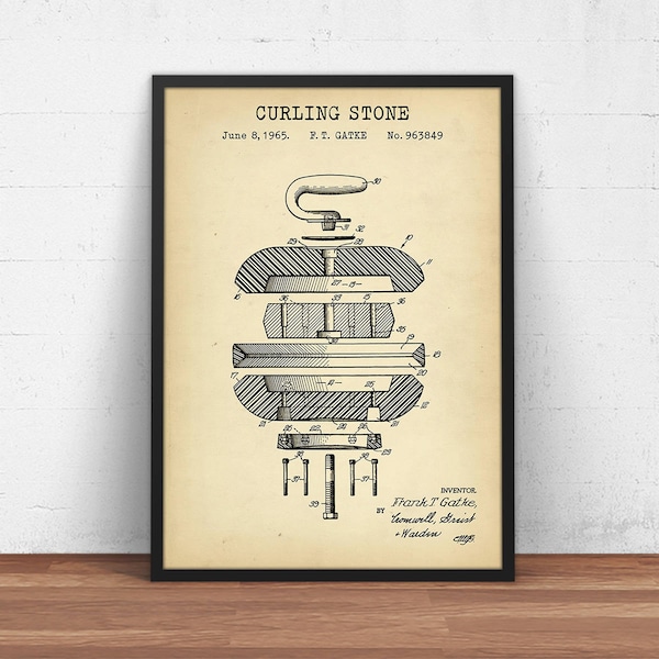 Curling Stone - Etsy