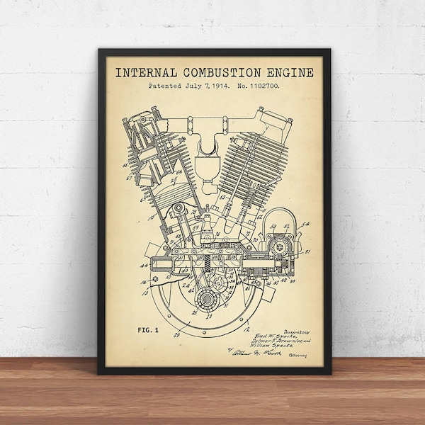 Internal Combustion Engine Poster - Etsy