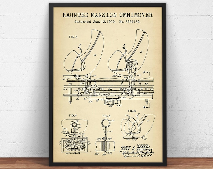 Indiana Jones Amusement Ride Patent Print, Disneyland Wall Art, Disney ...