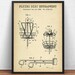 Frisbee Patent Prints, Disc Golf Basket, Frisbee Golf, Blueprint Art ...