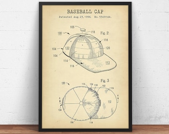 Retro 1945 baseball Glove Vintage Patent - Etsy