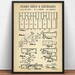 Piano Keys and Keyboard Patent Prints, Piano Keyboard Blueprint, Piano ...