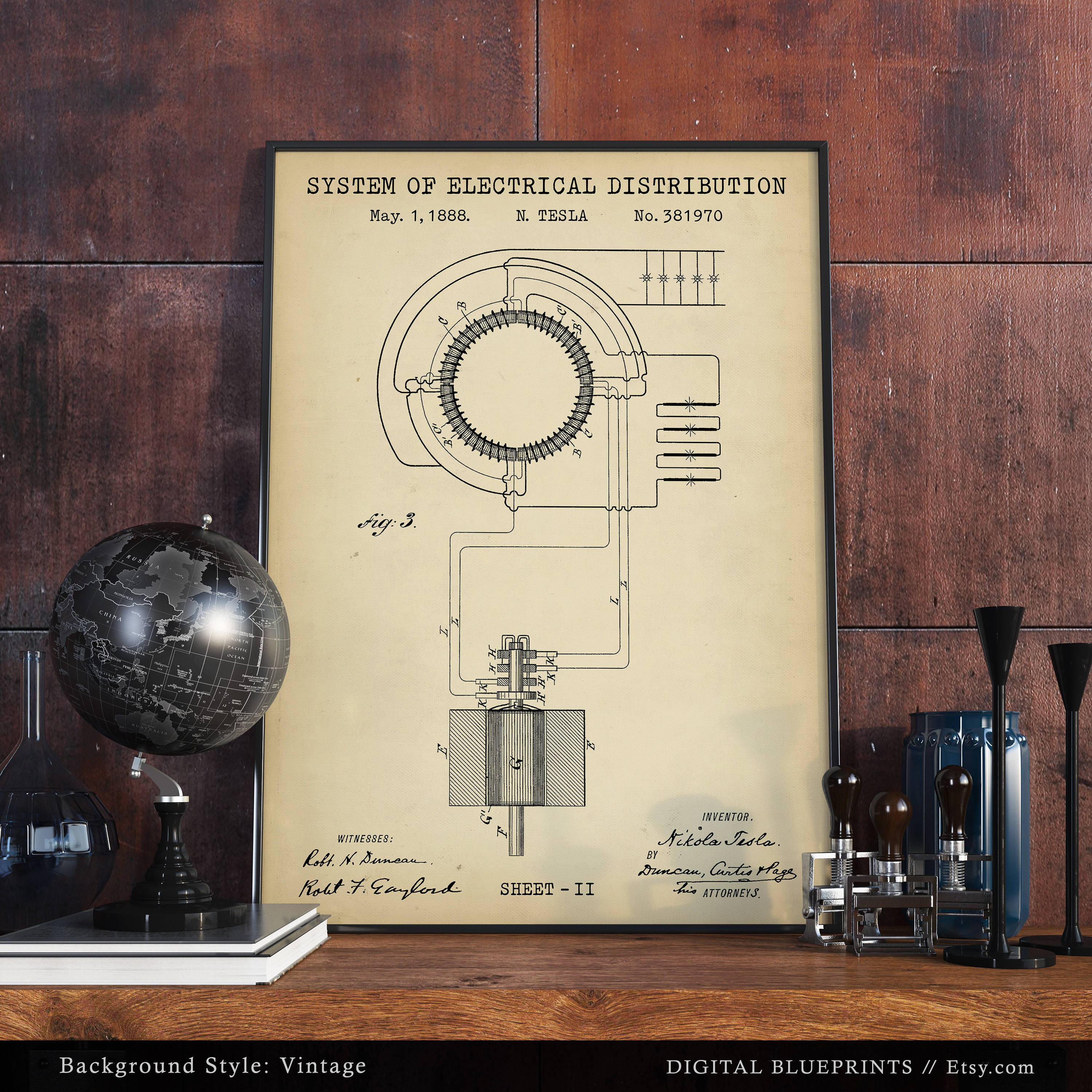 Science Wall Art System of Electrical Distribution Sheet | Etsy