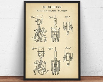 Vintage 1970s Mr. Machine Toy: Walking, Whistling Robot - Etsy