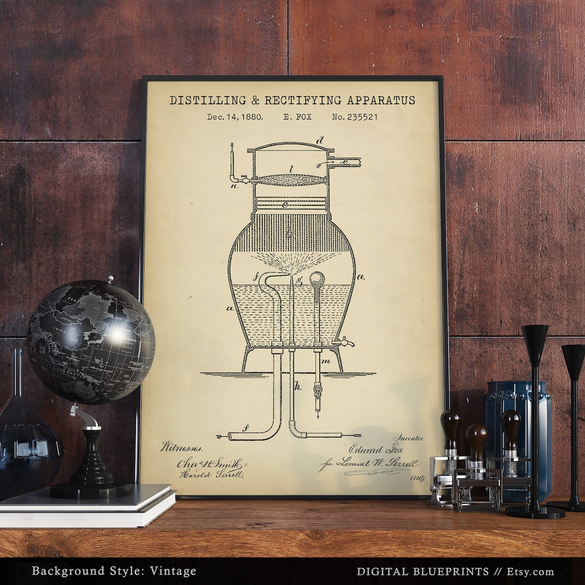 Whiskey Pot Still Distilling Device Patent Print Blueprint - Etsy