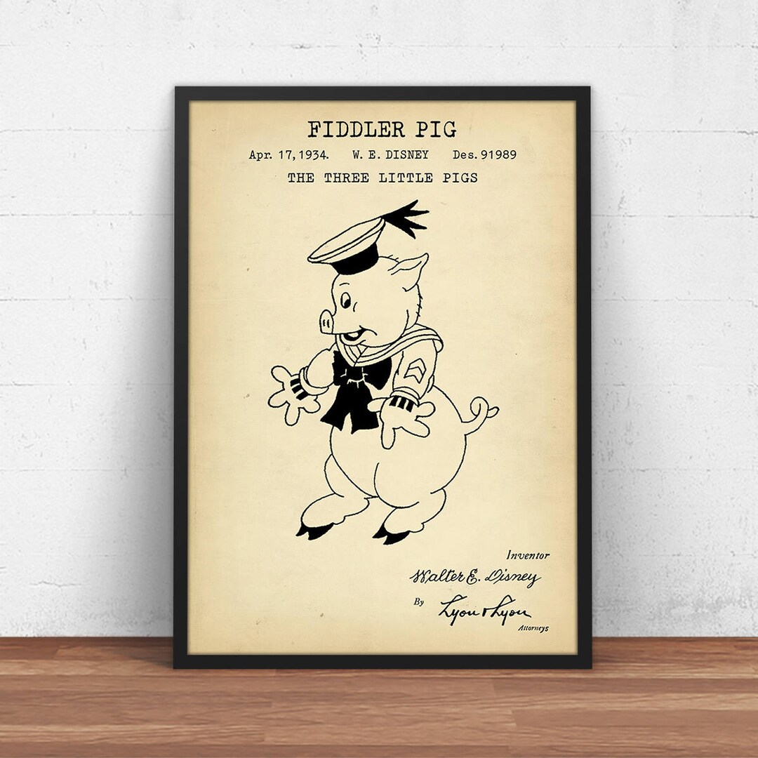 Fiddler Pig, the Three Little Pigs, Cartoon Character - 2/3, Funny ...