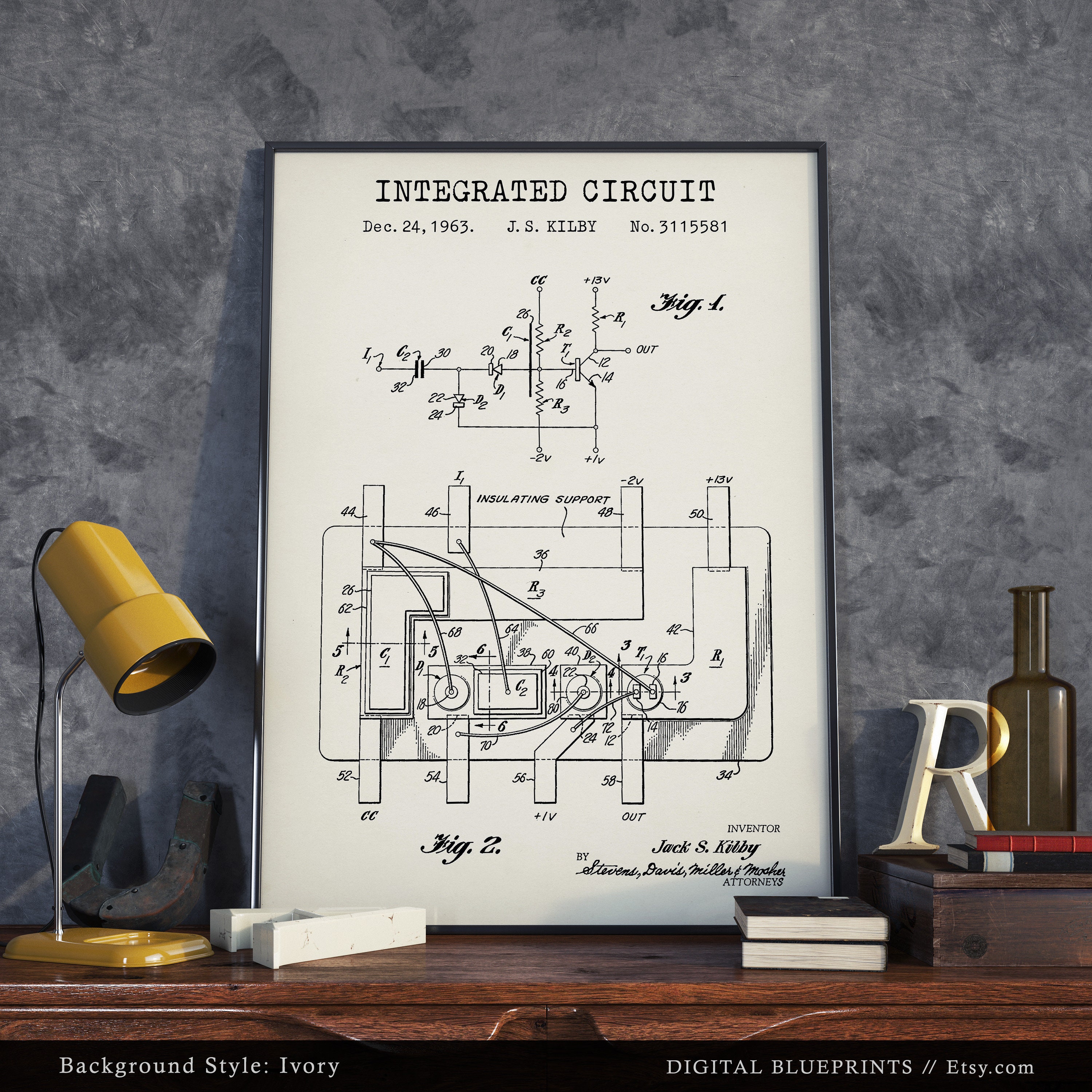 Integrated Circuit Patent Print, Technology Wall Art, Science Poster ...