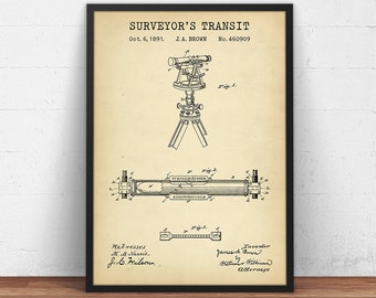 Surveyor Wall Art - Etsy