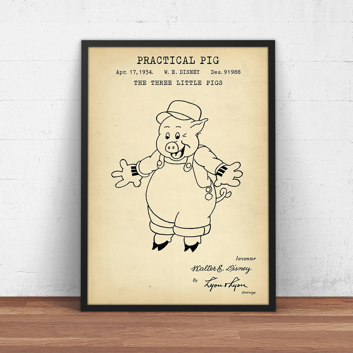 Practical Pig, the Three Little Pigs, Cartoon Character - 1/3, Disney ...