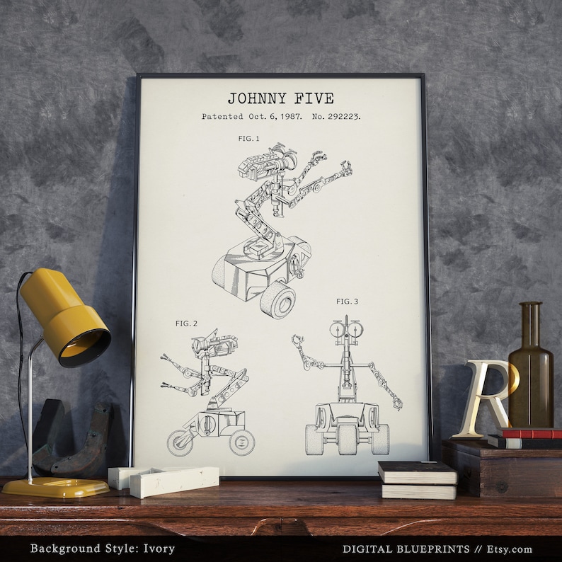 Short Circuit Johnny 5 Patent Print Short Circuit Movie - Etsy
