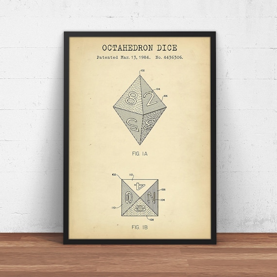 D8 Dice 8 Sided Octahedron Die Dnd Dice Dungeons and | Etsy