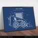 Skid Steer Blueprint, Construction Patents, Earth Mover Prints, Civil ...