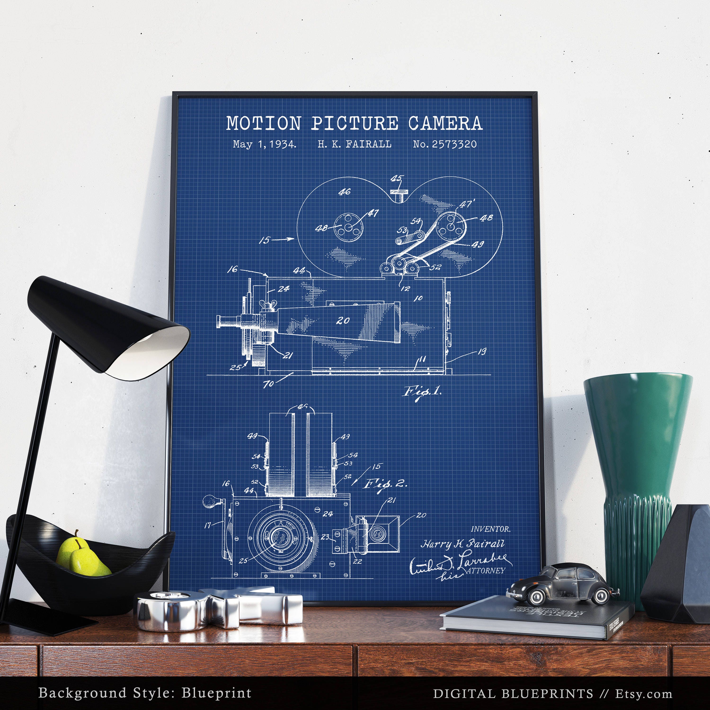 Motion Picture Camera Patent Prints Digital Download | Etsy