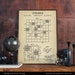 Scrabble Patent Print, Scrabble Board Game Blueprint, Game Room Decor ...