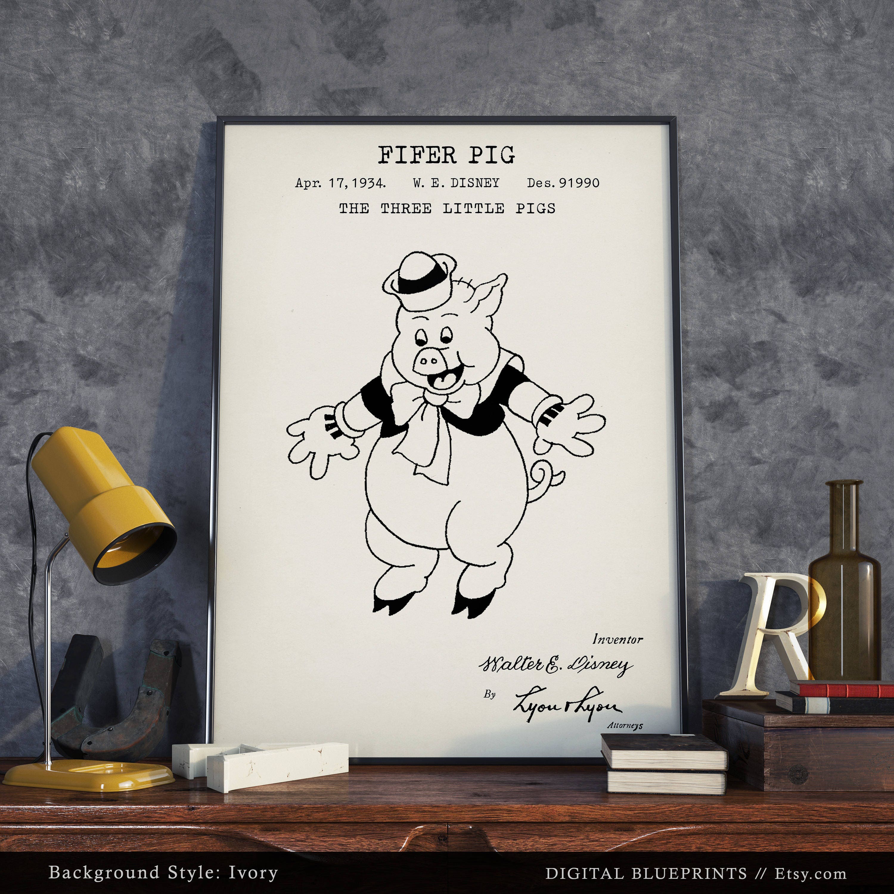 Fifer Pig, the Three Little Pigs, Cartoon Character - 3/3, Funny Animal ...