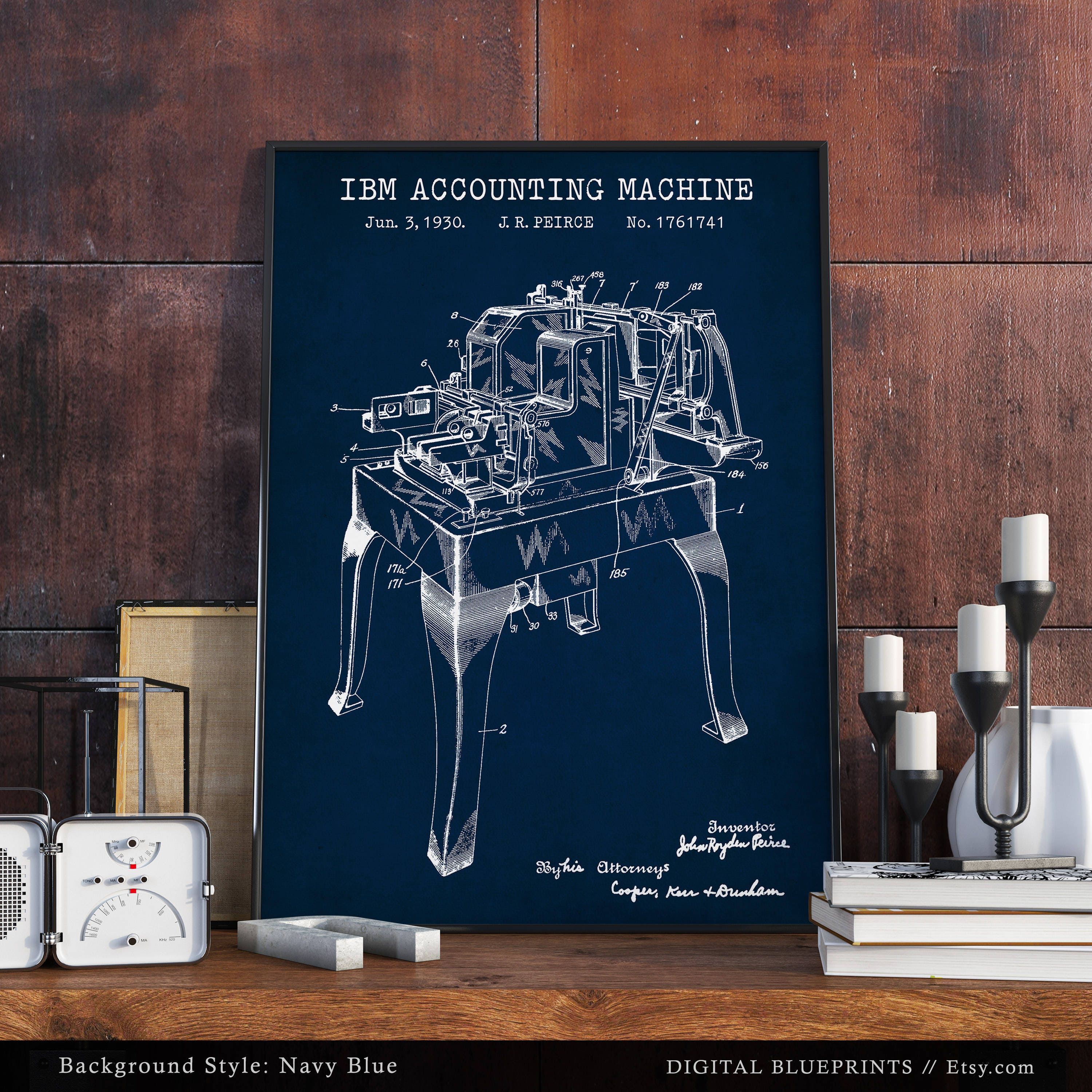 IBM Accounting Machine 1930 Patent Print Digital Download | Etsy