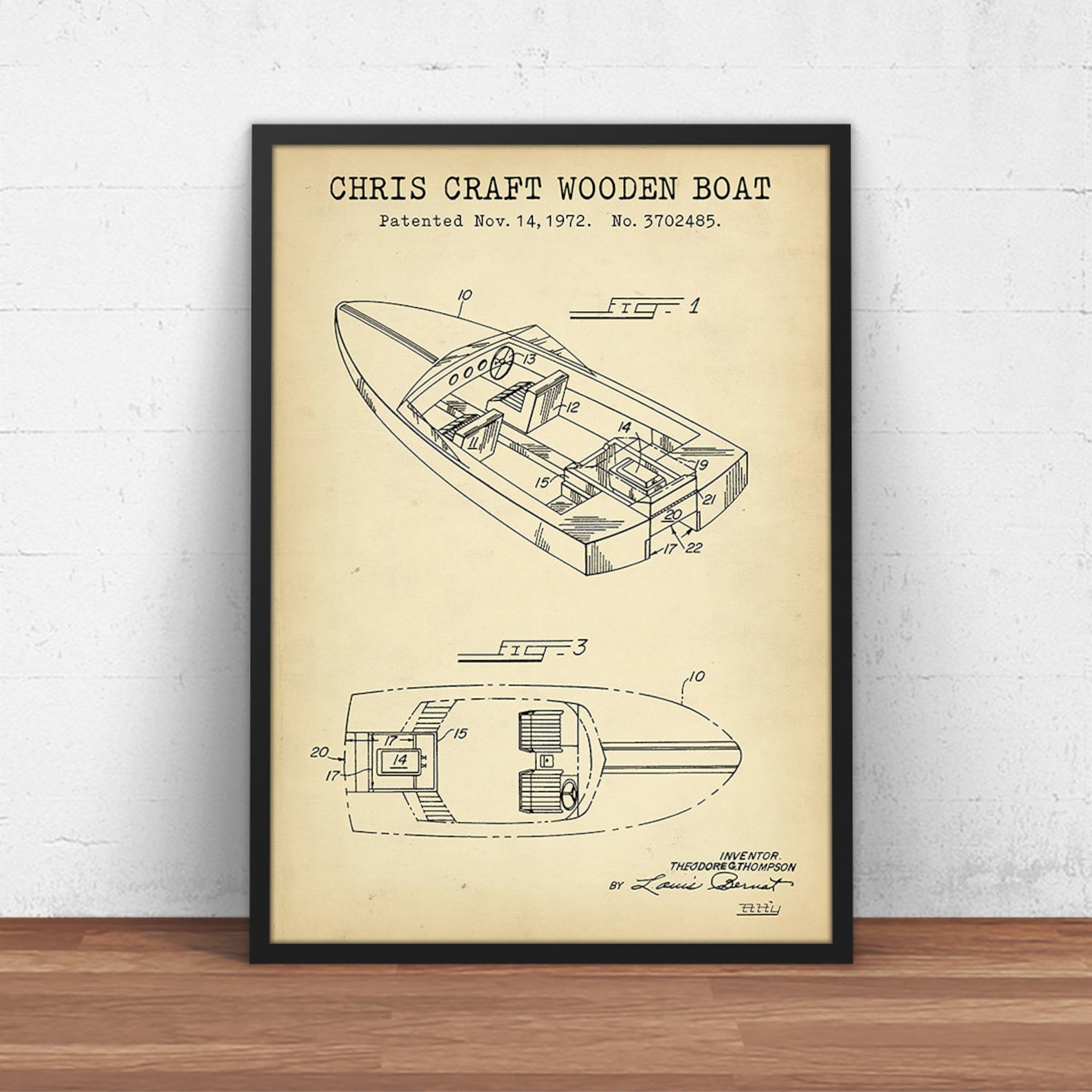 Chris Craft Boat Art Boat Blueprint Art Chris Craft Boat - Etsy