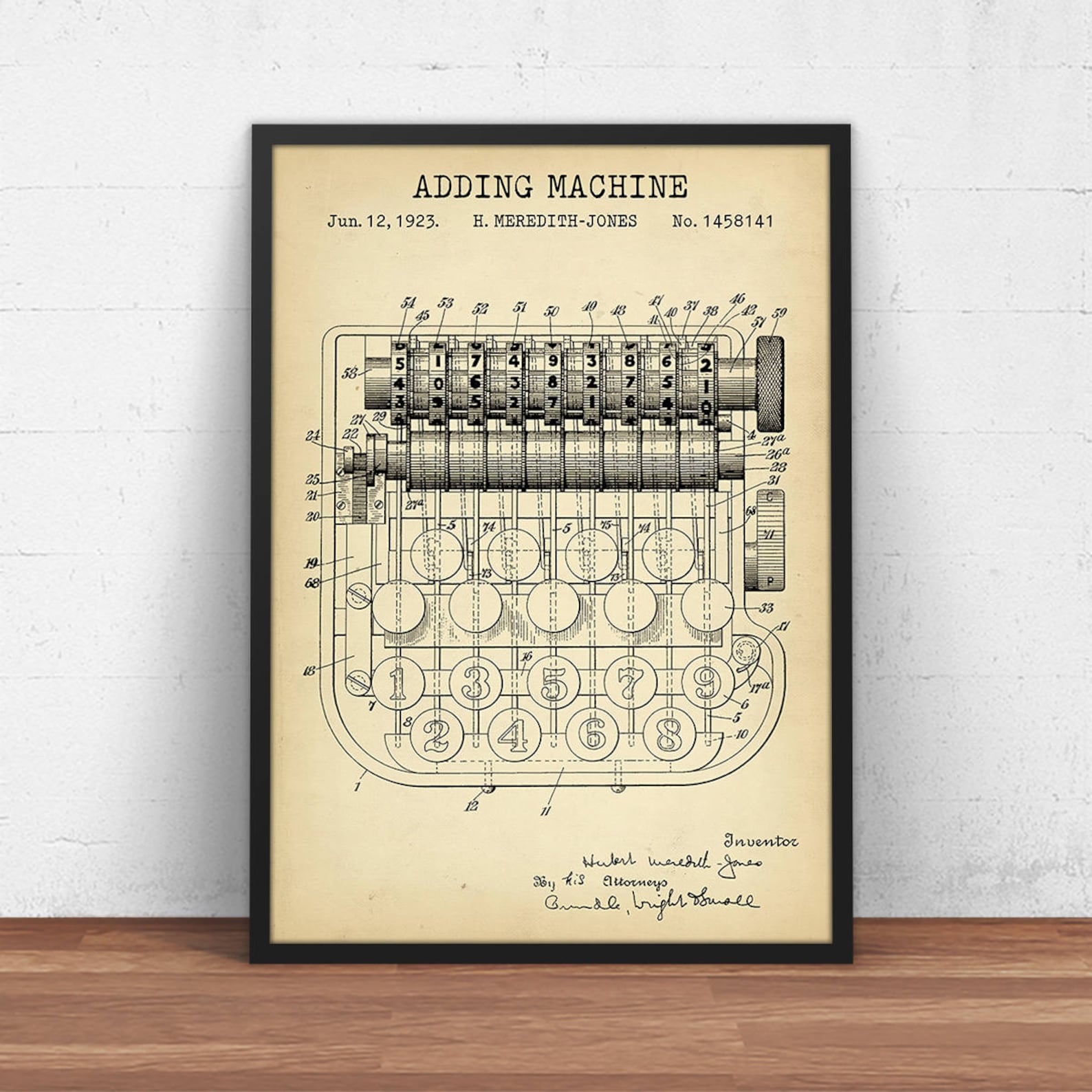 Adding Machine Patent Print Calculator Accountant Gift Book | Etsy
