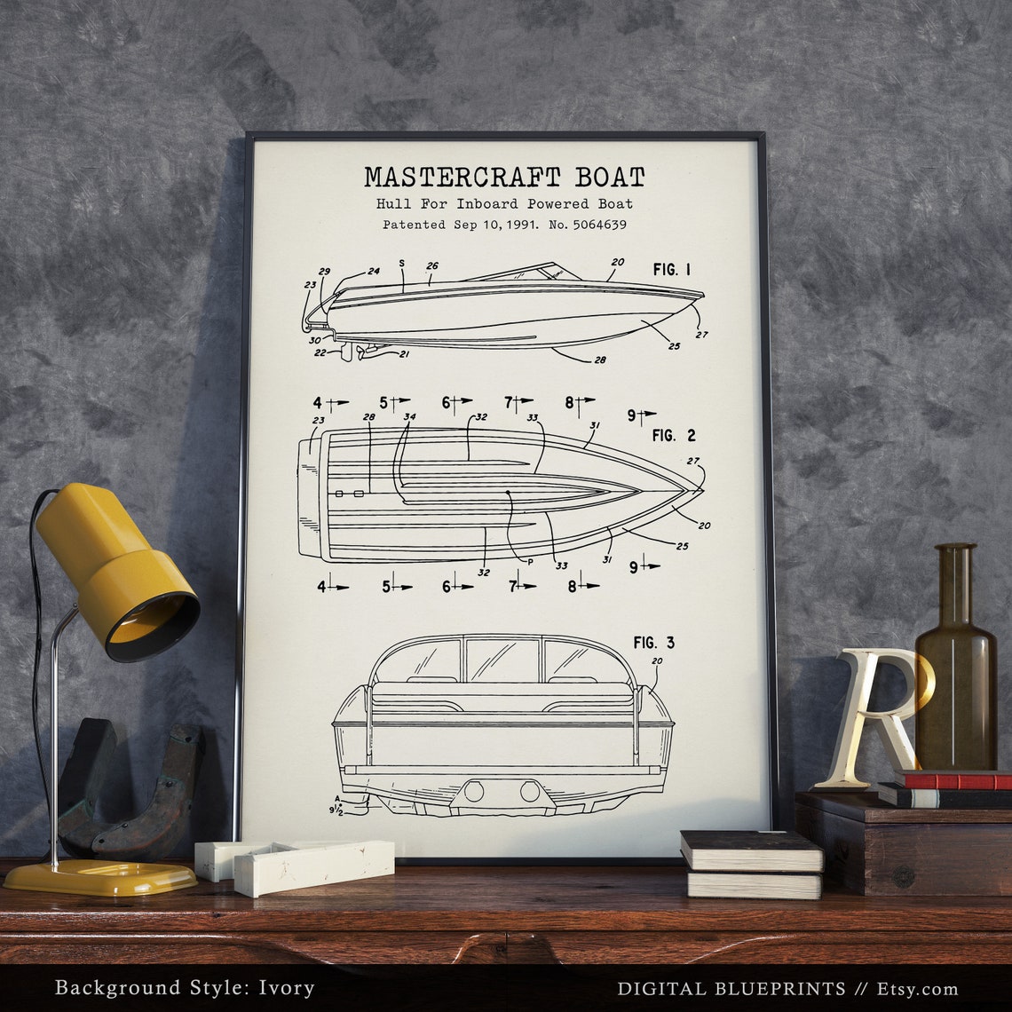Mastercraft Inboard Boat Patent Print Poster Print Ski Boat - Etsy