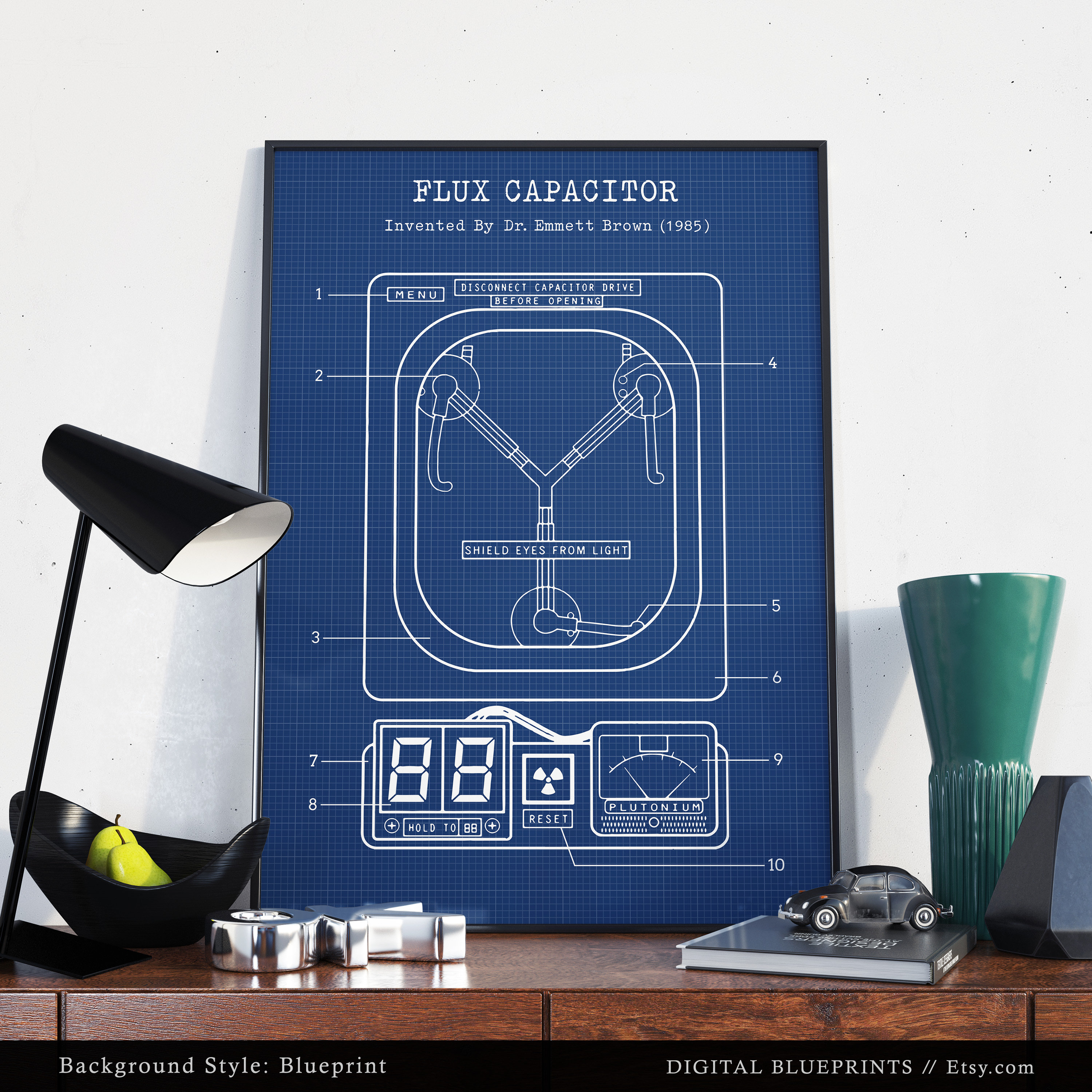 Flux Capacitor, Back to the Future Poster Print, Sci-fi Movie Decor ...