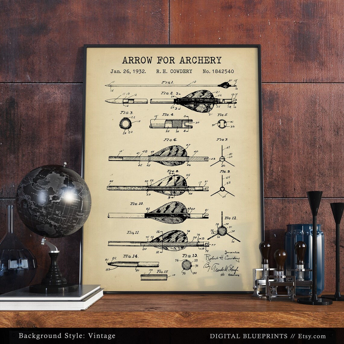 Archery Arrow Patent Poster, Bow & Arrow, Archery Prints, Archer Gifts ...