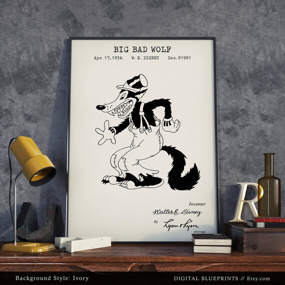 Disney Wolf Cartoon Character