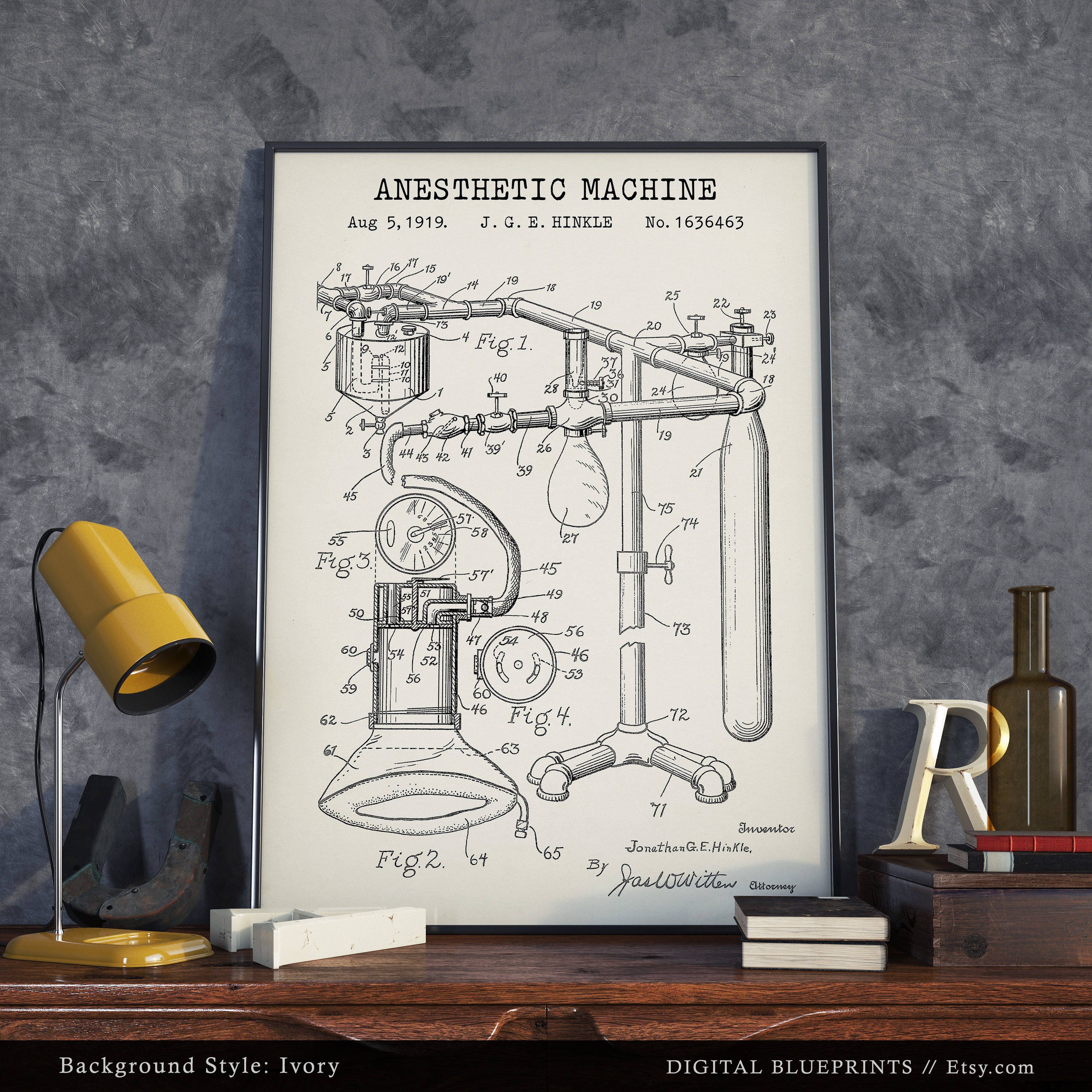 Anesthetic Machine Patent, Anaesthetist Medical, Doctors Office ...