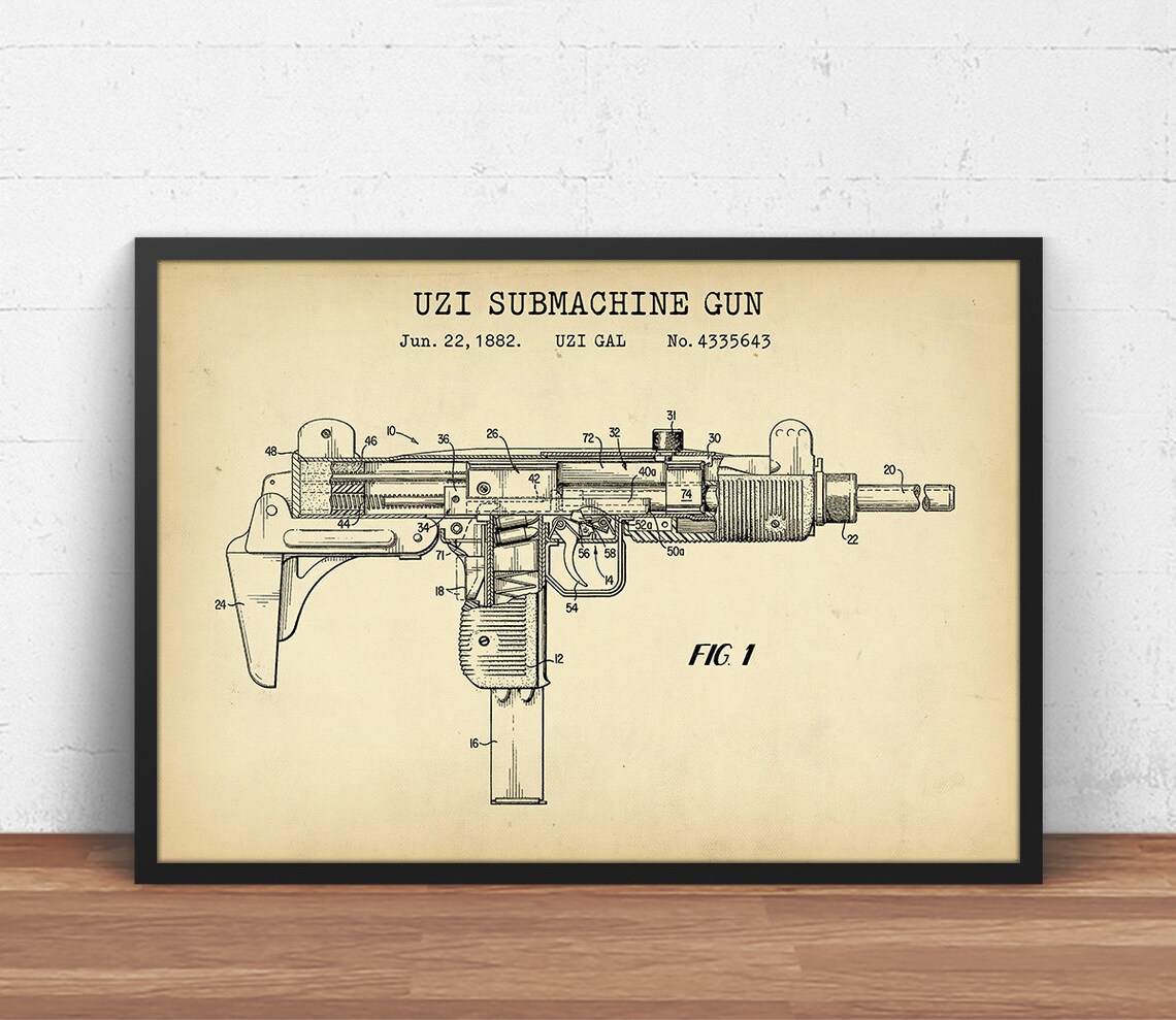Submachine Gun Blueprints