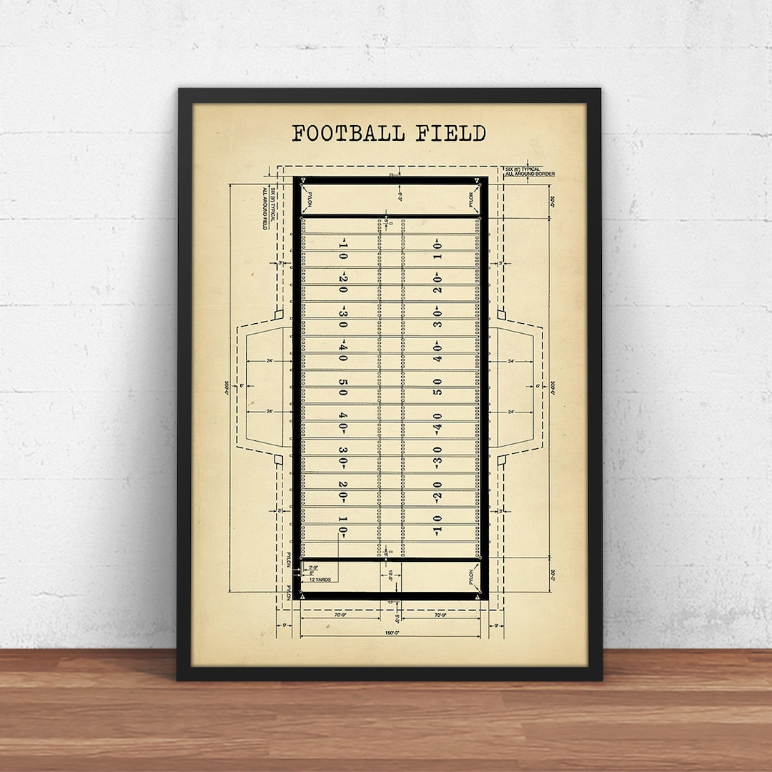 Nfl Football Field Dimensions Diagram