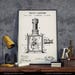 Magic Lantern Patent Artwork, Blueprint Art Vintage Optical Lantern ...