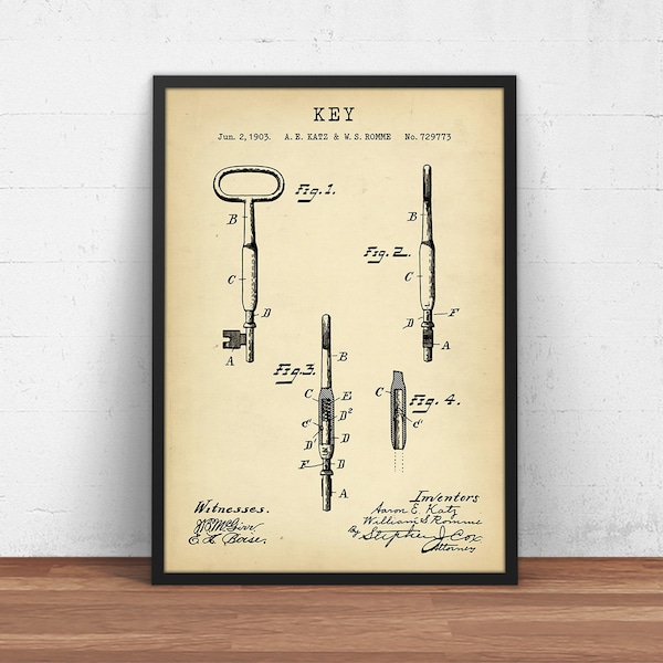 Skeleton Key Lock - Etsy