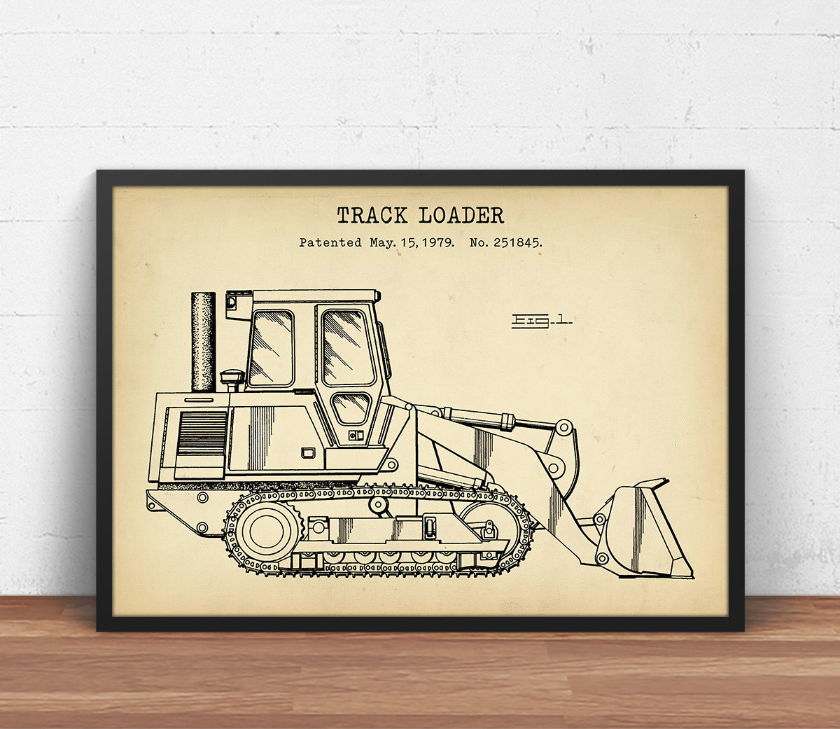 Track Loader Patent Print Architecture Wall Art Front End | Etsy