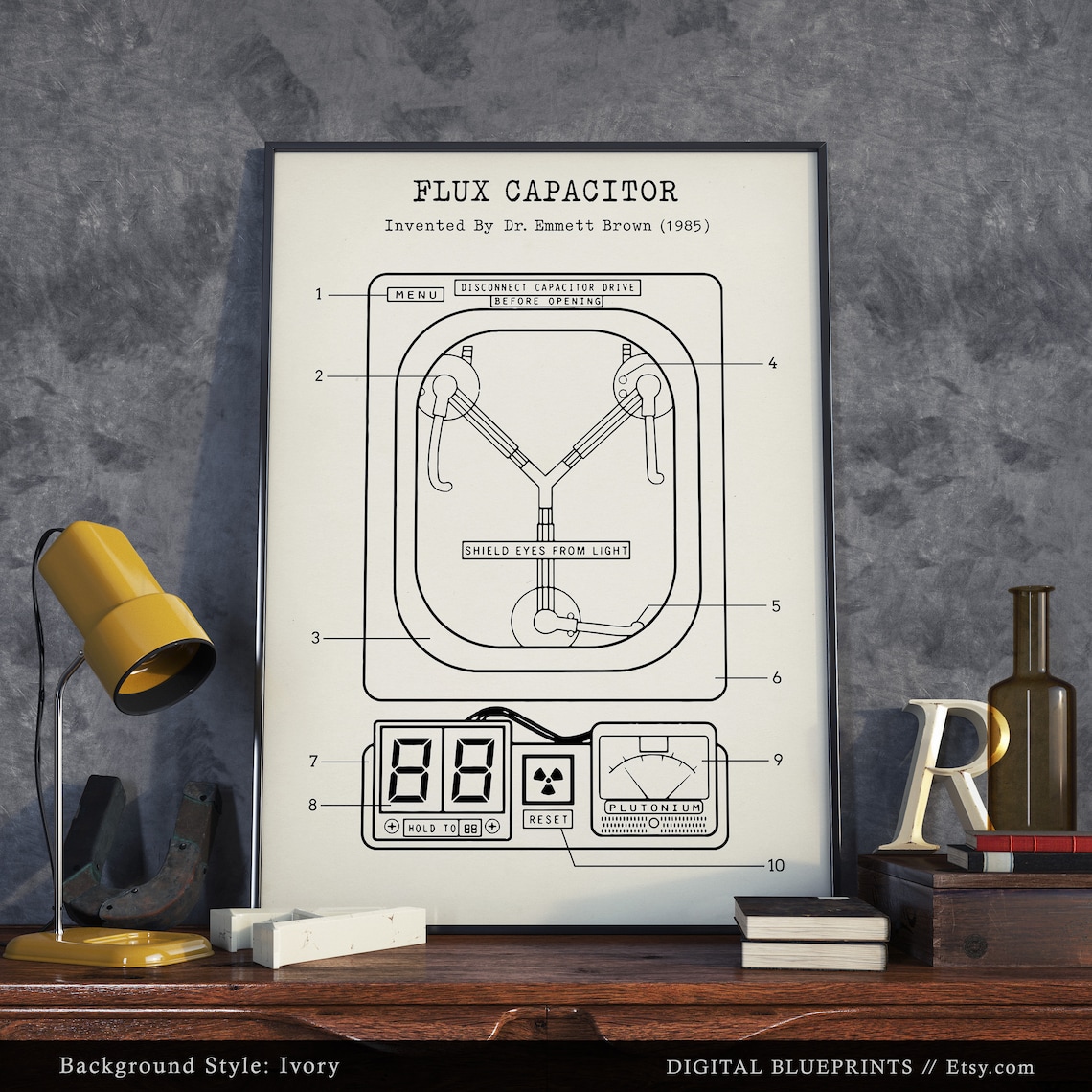 Flux Capacitor, Back to the Future Poster Print, Sci-fi Movie Decor ...
