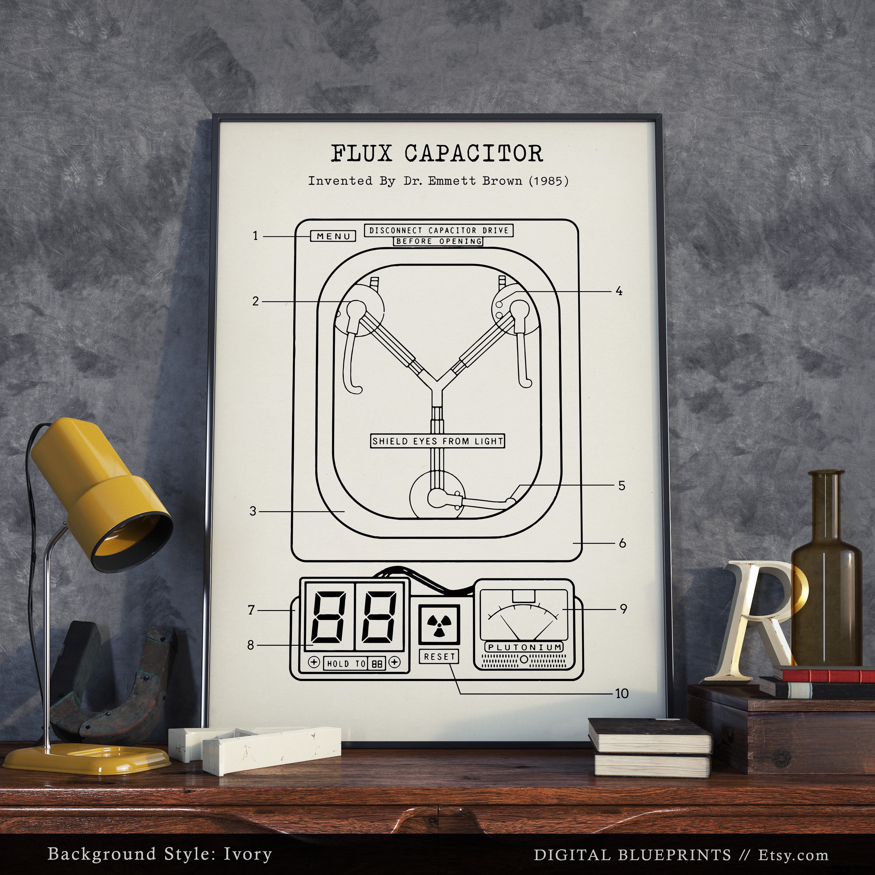 Flux Capacitor, Back to the Future Poster Print, Sci-fi Movie Decor ...
