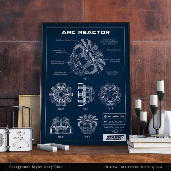 Iron Man Blueprints Arc Reactor