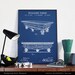 Pool Table Design Patent, Billiard Blueprint Art, Game Room Decor ...