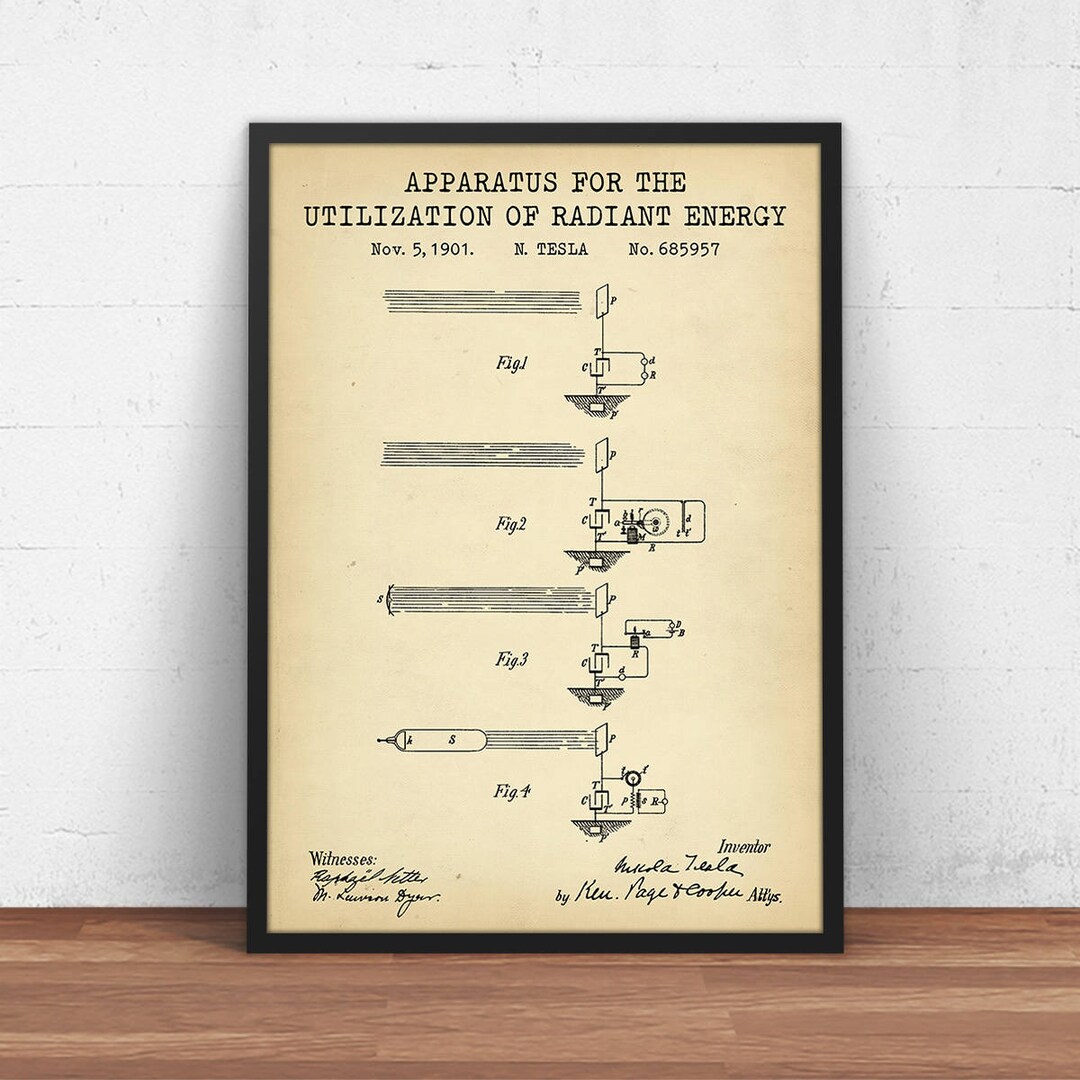 Utilization of Radiant Energy Patent Artwork, Science Print Files ...