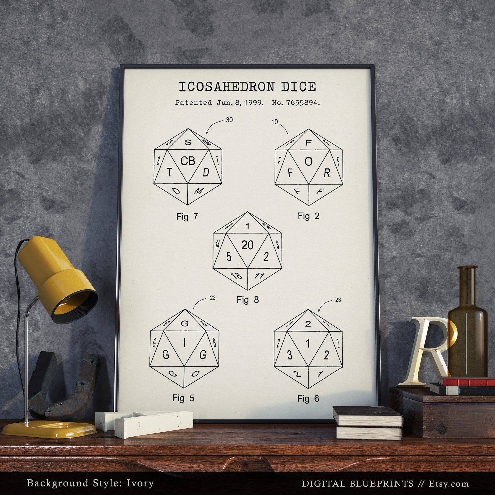 D20 Dice 20 Sided Icosahedron Die Dnd Dice Dungeons and | Etsy