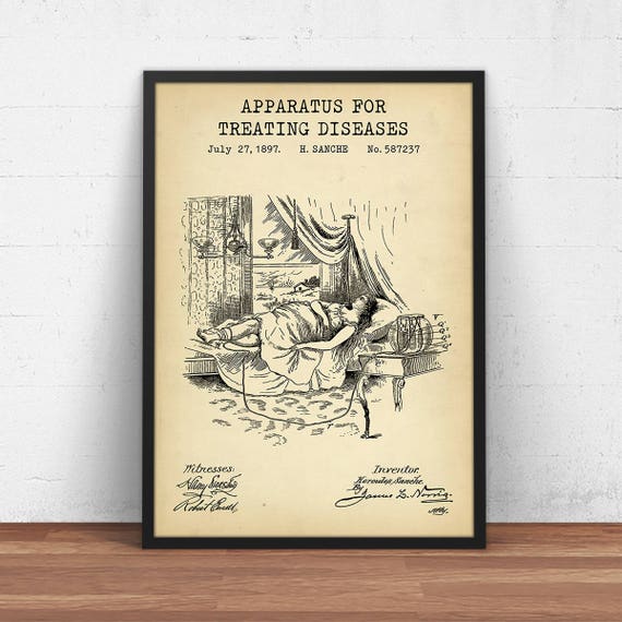 Medical Patent Poster Apparatus for Treating Diseases Doctor | Etsy