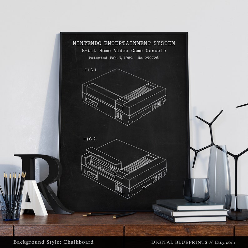 Nintendo Entertainment System Patent Print NES Blueprint - Etsy
