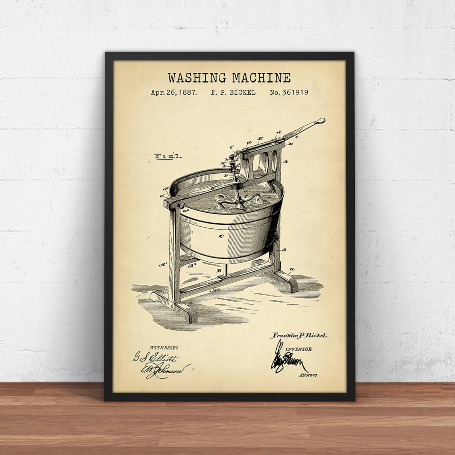 Laundry Room Decor Vintage Washing Machine Art Washing - Etsy