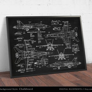 F18 Hornet Patent Print, Fighter Jet Blueprint, Airplane Poster ...