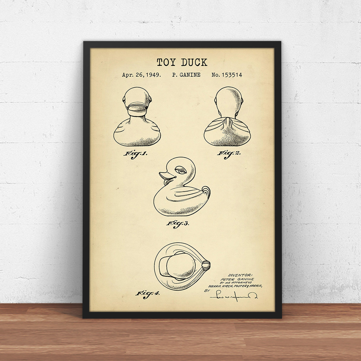 Toy Duck Patent Poster Rubber Ducky Rubber Duck Blueprint - Etsy