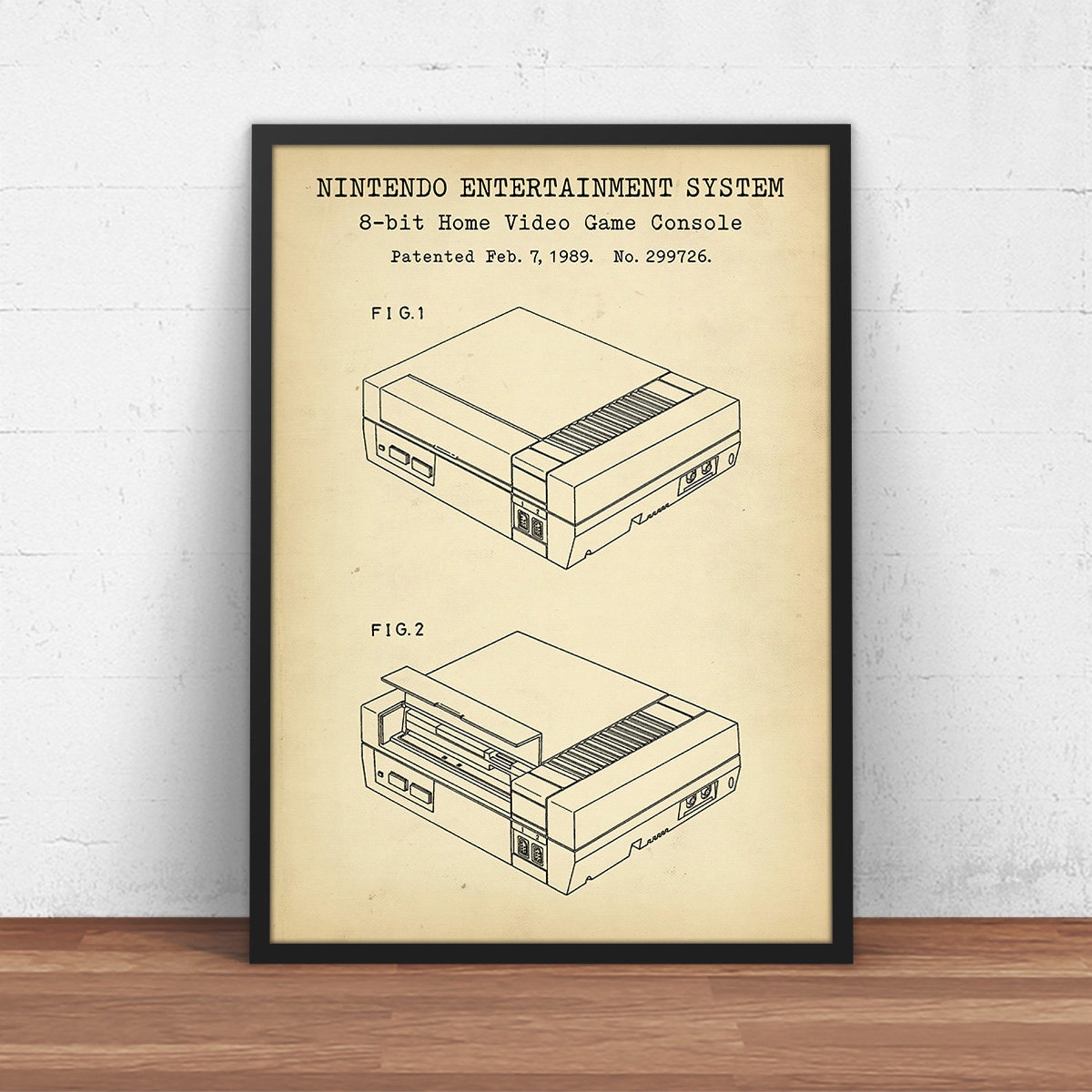 Nintendo Entertainment System Patent Print NES Blueprint - Etsy