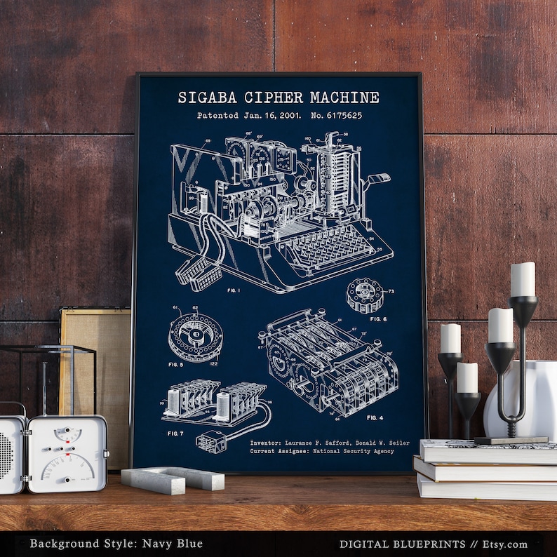 SIGABA Cipher Machine Patent Print Cryptography WW2 - Etsy