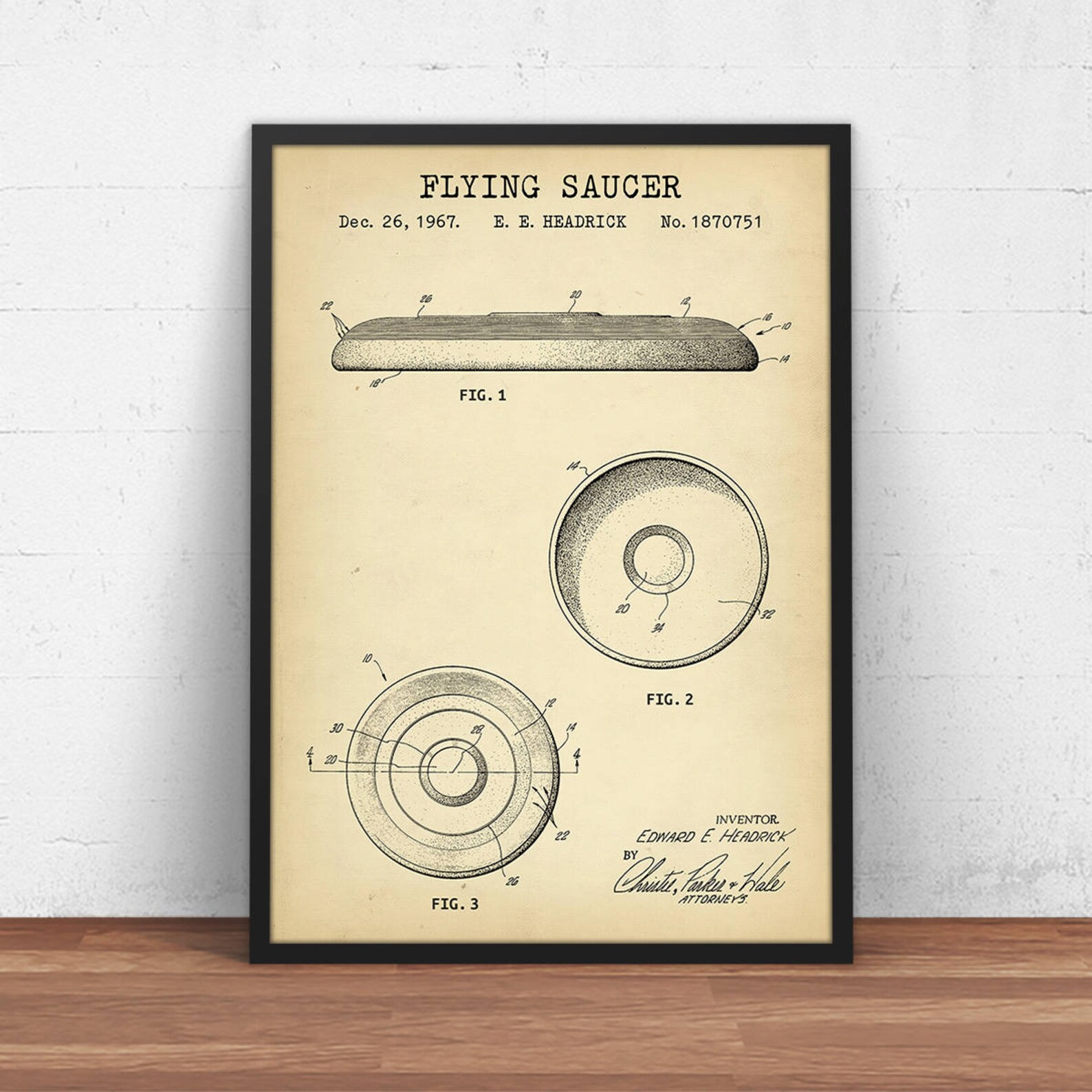 Frisbee Patent Print Frisbee Golf Print Frisbee Poster | Etsy