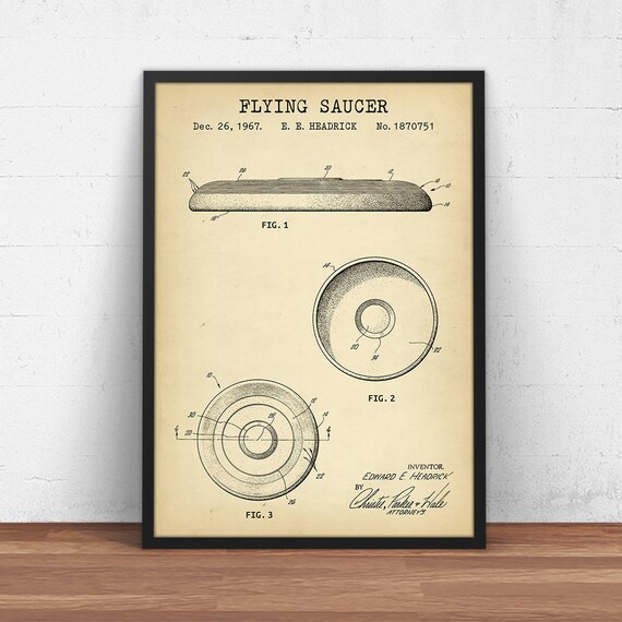 Frisbee Patent Print Frisbee Golf Print Frisbee Poster | Etsy
