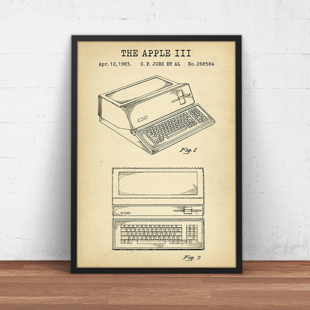 Apple III Computer Patent Print, Apple Poster Print, Computer Patents ...