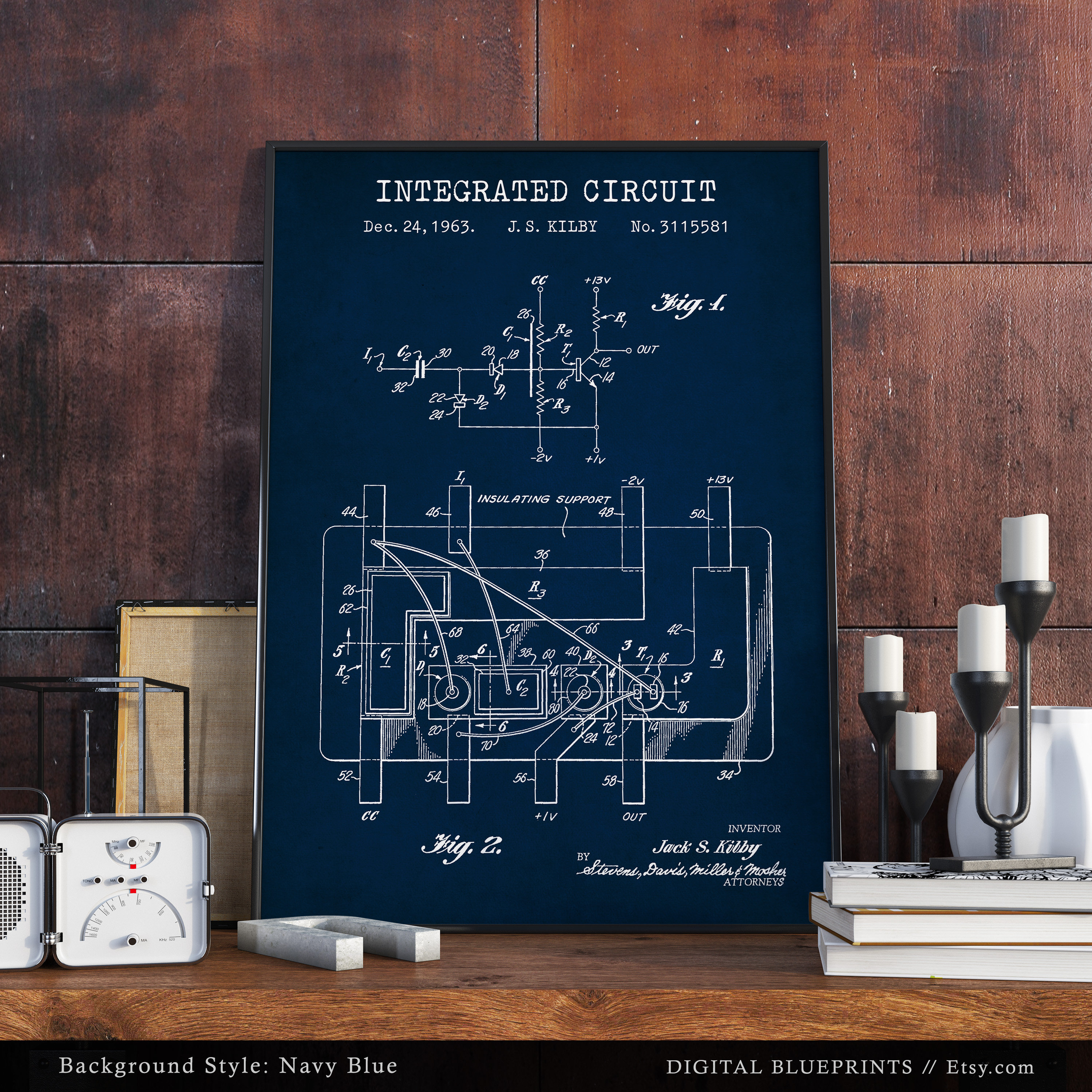 Integrated Circuit Patent Print, Technology Wall Art, Science Poster ...